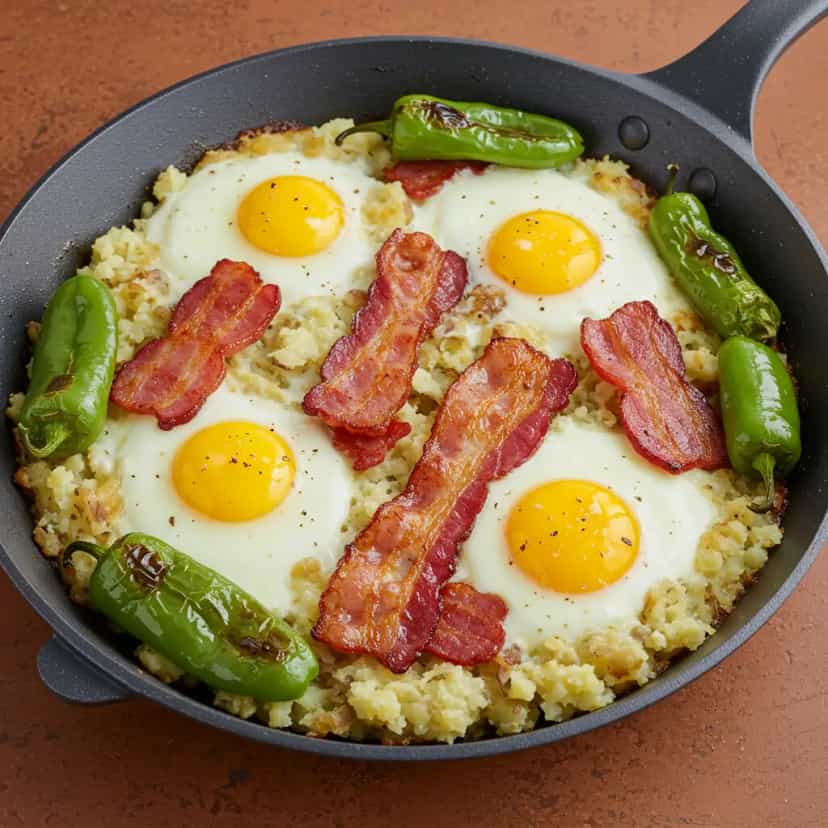 Receita de Batata Rústica com Bacon e Ovos - Dicas e Dicas