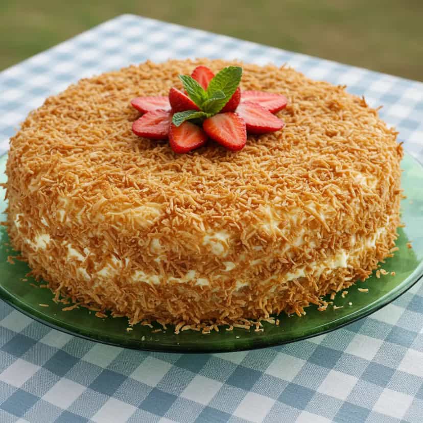 Receita de Bolo Crocante de Coco Queimado - Dicas e Dicas