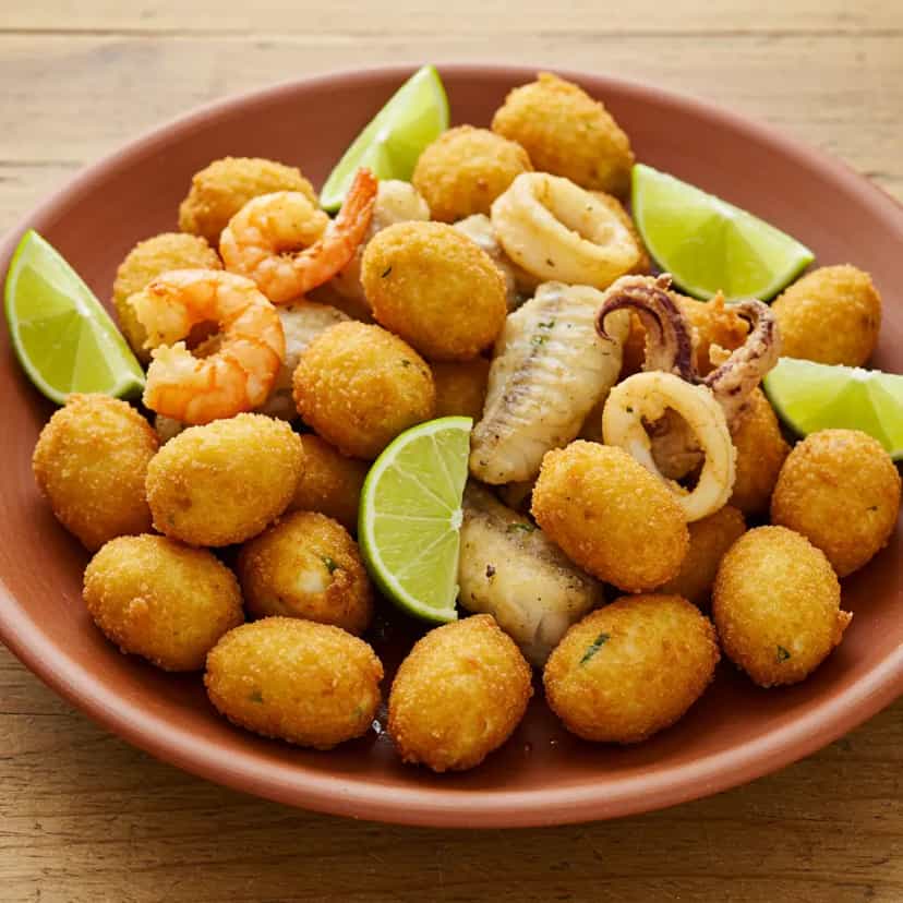 Receita de Frito Misto de Frutos do Mar - Dicas e Dicas