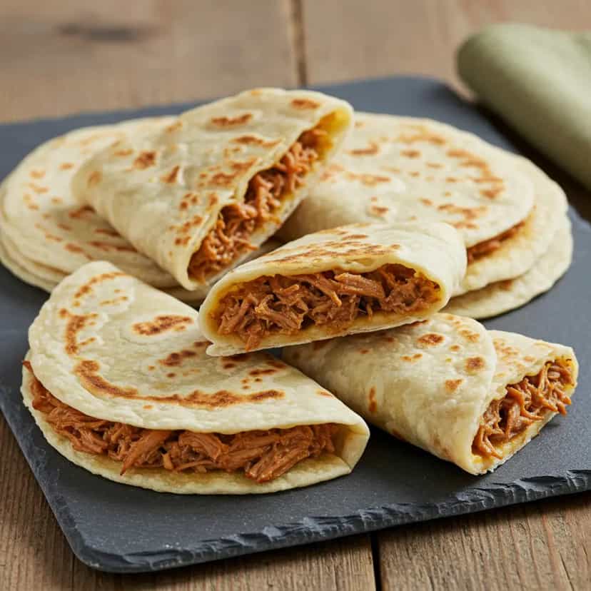 Receita de Tapioca Recheada com Frango Desfiado - Dicas e Dicas